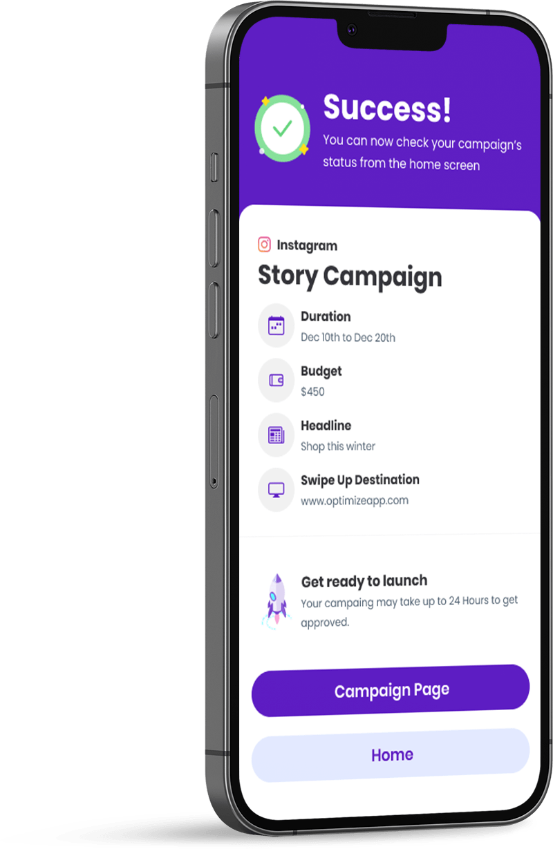 Create and launch your campaign.